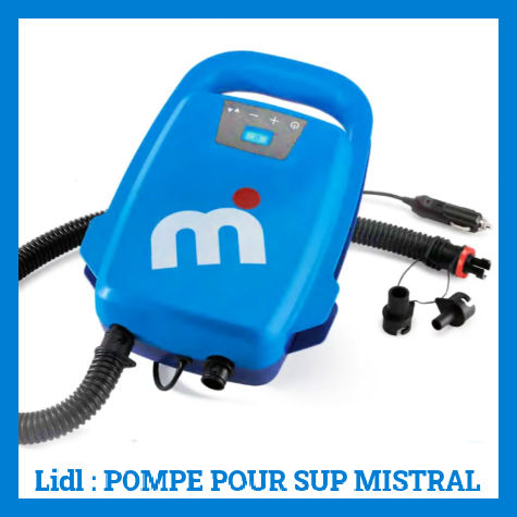 Pompe pour SUP Lidl Mistral 49,99€
