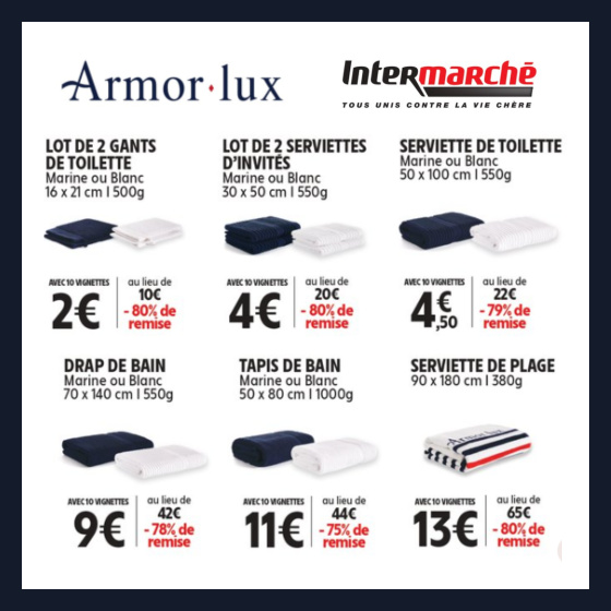 Collecteur vignettes Armor Lux Intermarché 2024