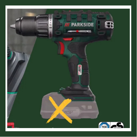 Perceuse-visseuse sans fil Lidl Parkside 49,99€