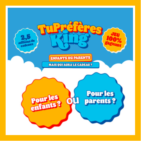 Tupreferesking. fr - Code jeu Tu Préfères King cadeau enfants ou parents