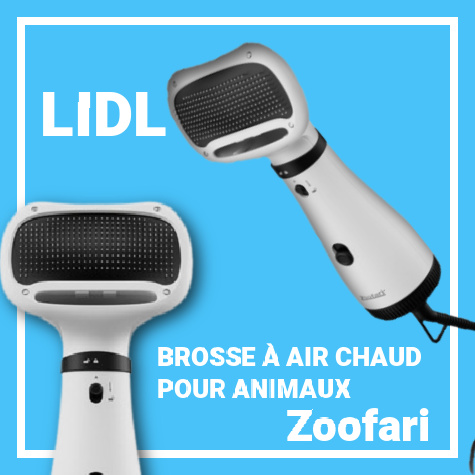 Brosse à air chaud pour animaux Lidl Zoofari 14,99€